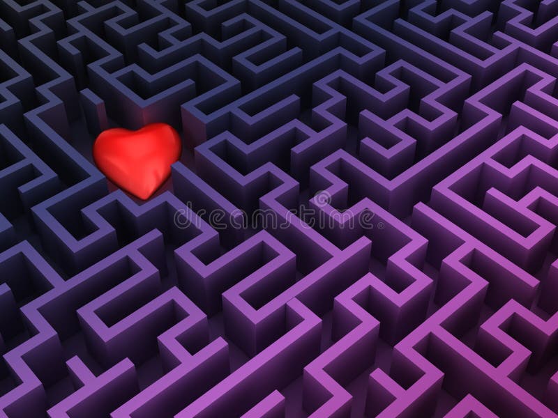 Purple labyrinth design stock illustration. Illustration of life - 11432369