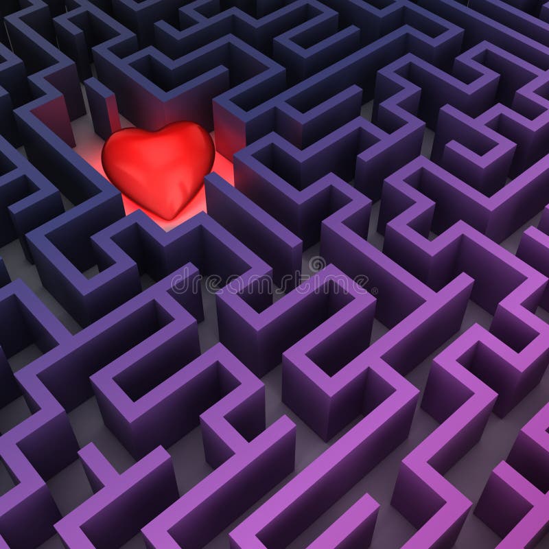 Purple labyrinth design stock illustration. Illustration of life - 11432369