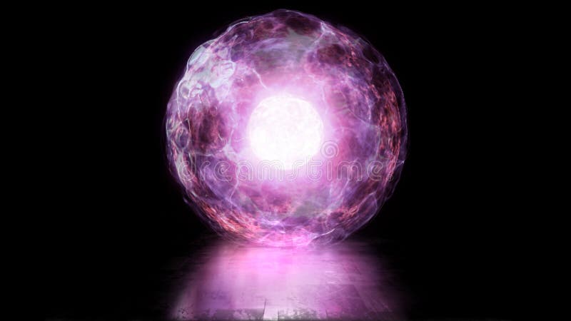 3D Rendering Ball of Energy and Plasma in the Core of the Reactor Stock ...