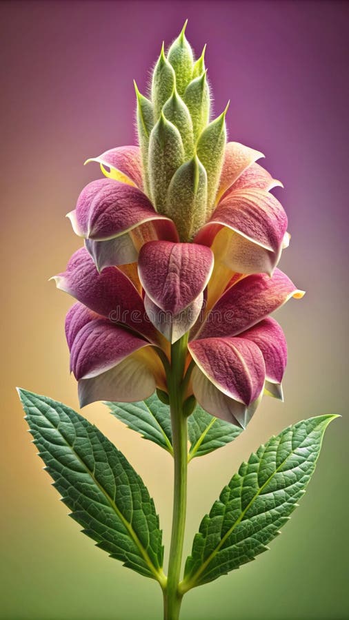 3d Rendering of Balsam Flower. Generative AI Stock Illustration ...