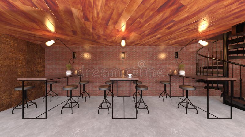3D rendering of the bar stock illustration. Illustration of table ...