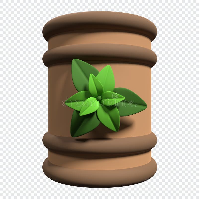 3d Rendering Barrel of Bio Fuel. Bio Fuel Barrel Icon. Sustainable ...