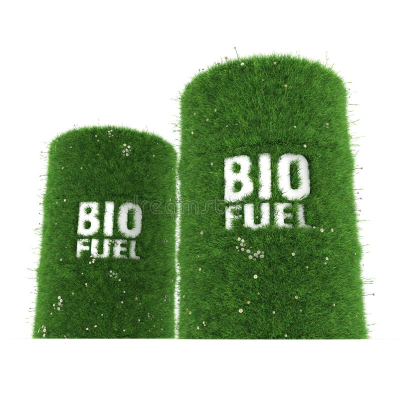 3D Rendering Barrels of Biofuels Stock Illustration - Illustration of ...