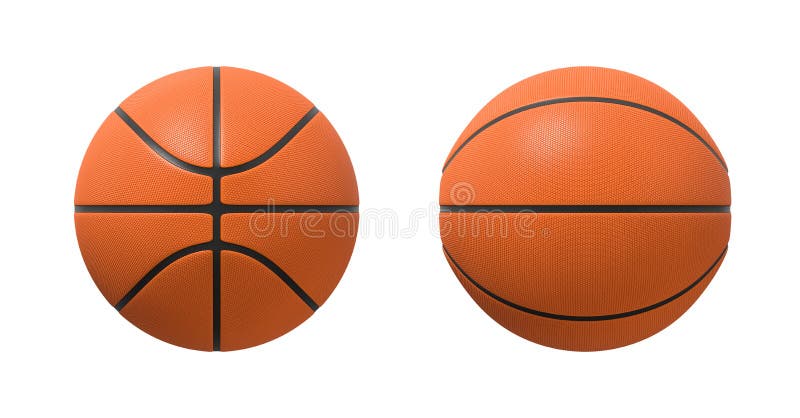 3d Rendering of Basketballs Shown in Different View Angles on a White ...