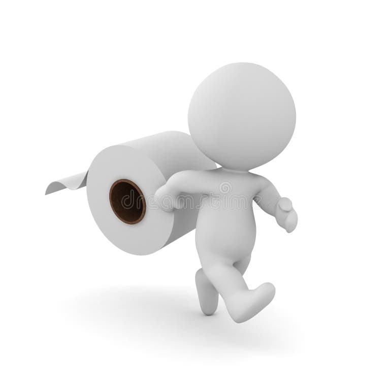 3D Rendering of Bathroom Emergency Concept Stock Illustration ...