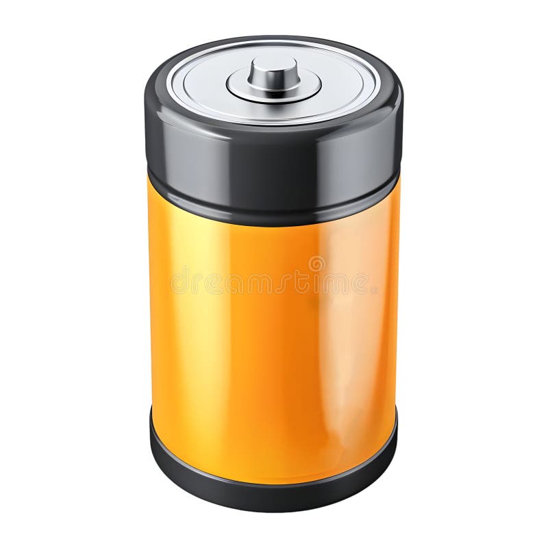 3D Rendering of a Battery Cell on Transparent Background - Ai Generated ...