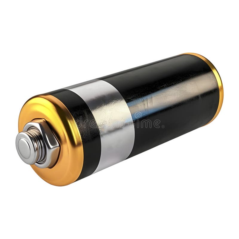 3D Rendering of a Battery Cell on Transparent Background - Ai Generated ...
