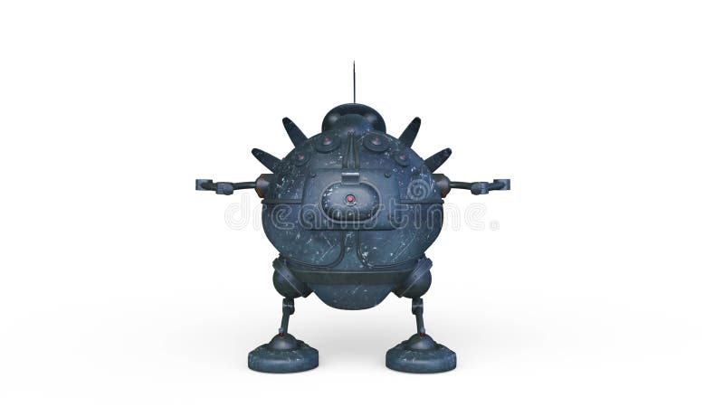 3D Rendering of a Battle Robot Stock Video - Video of humanoid, cyber ...