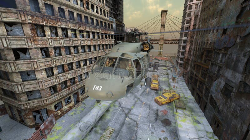 3D Rendering of the Battlefield Stock Illustration - Illustration of ...