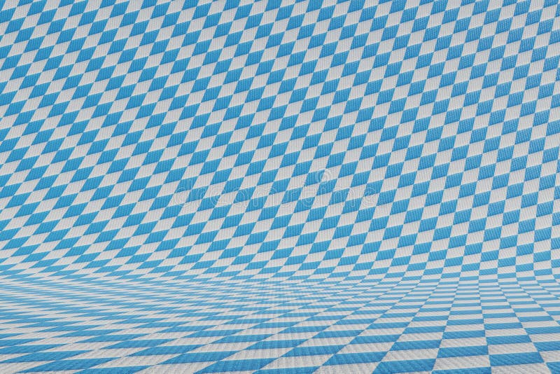 3d Rendering of Bavarian Pattern Rolled Out As Studio Background Stock ...