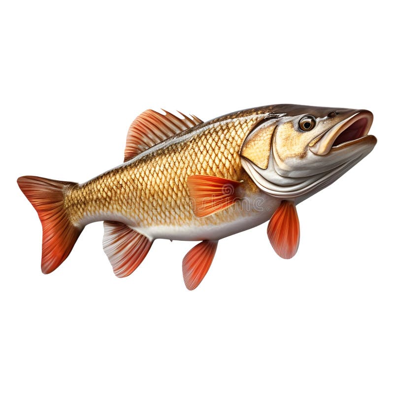 3D Rendering of a Beautiful Colorful Ocean Fish on Transparent ...