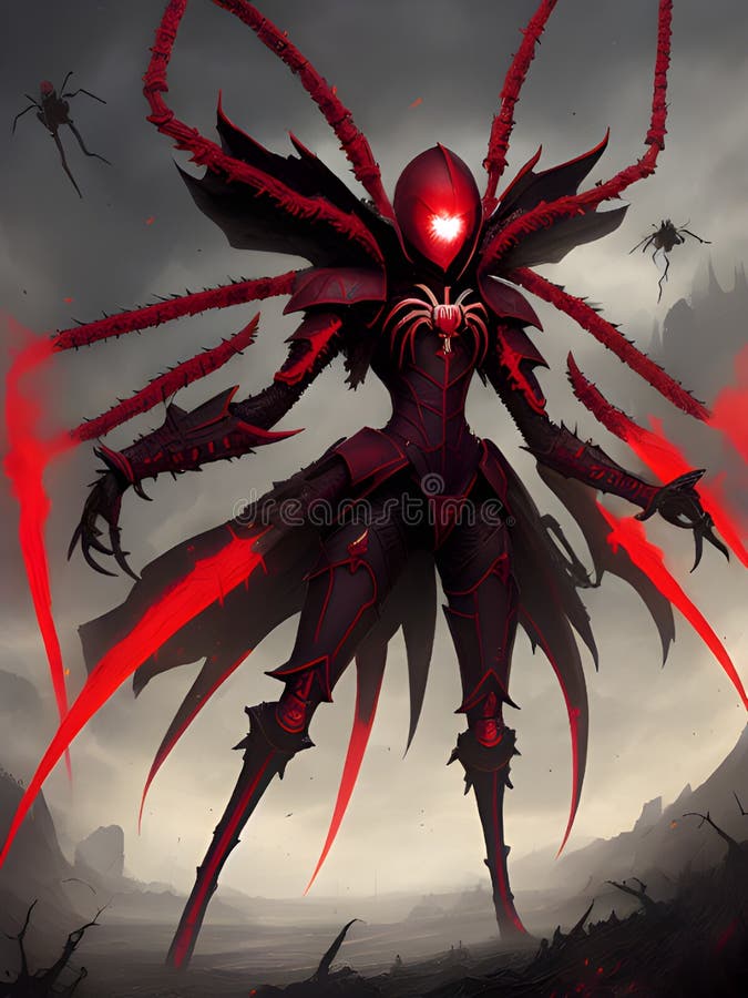 A 3d Rendering of a Beautiful Monster Evil Flying on the Ground , Ai ...