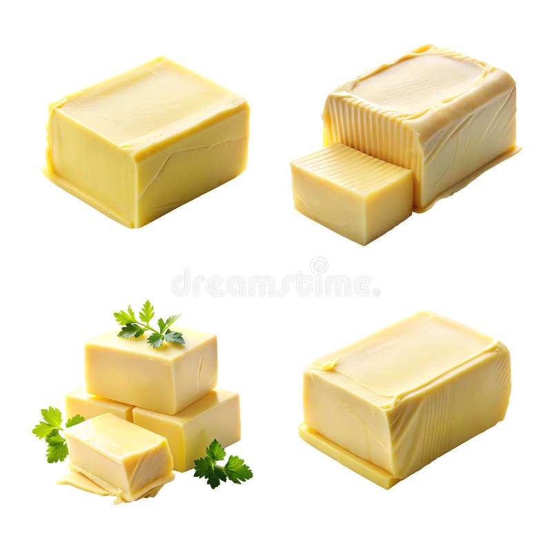 3d Rendering of Beautiful and Realistic Butter Stock Illustration ...