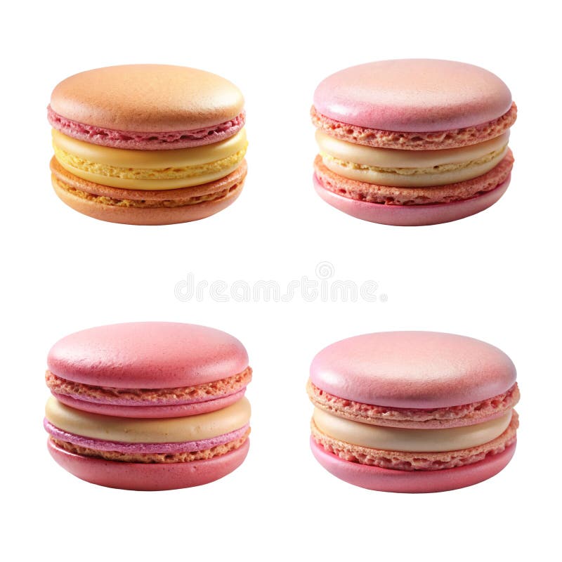 3d Rendering of Beautiful and Realistic Macaron Stock Illustration ...