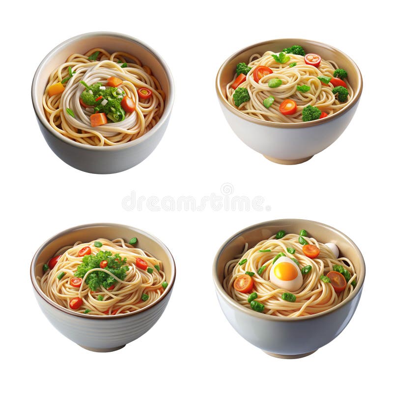 3d Rendering of Beautiful and Realistic Noodle Stock Photo ...