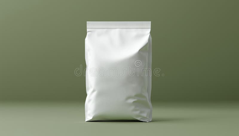 3d Rendering of a Big Bag of Supplements or Animal Feed in White Stock ...