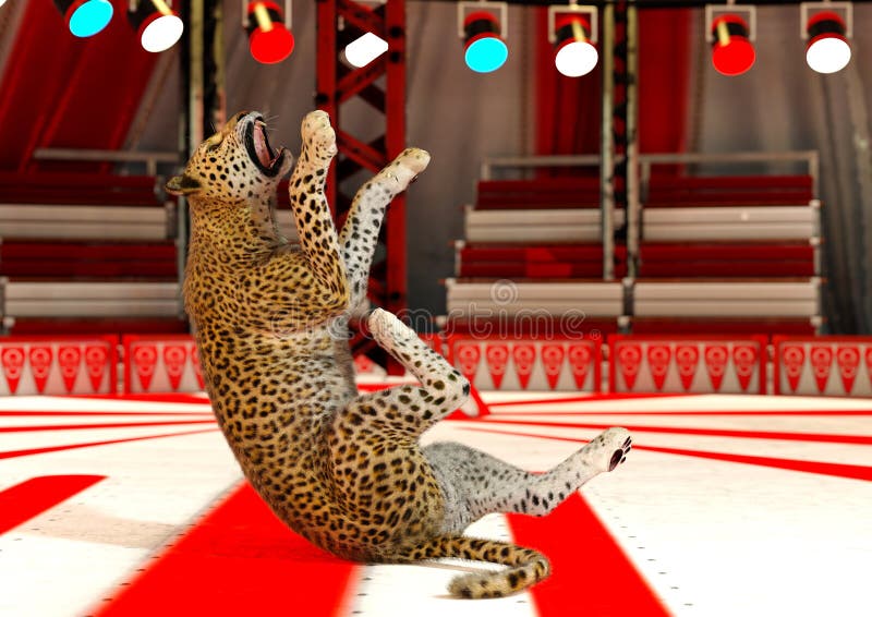3D Rendering Big Cat Leopard Stock Illustration - Illustration of ...