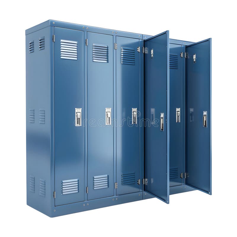 3D Rendering of a Big Public Locker on Transparent Background - Ai ...