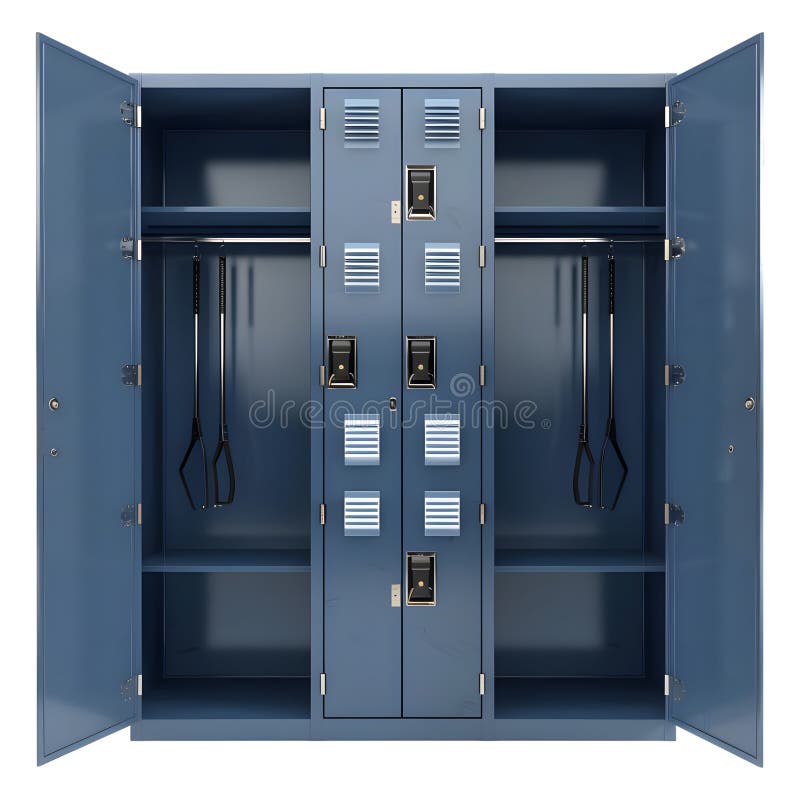 3D Rendering of a Big Public Locker on Transparent Background - Ai ...