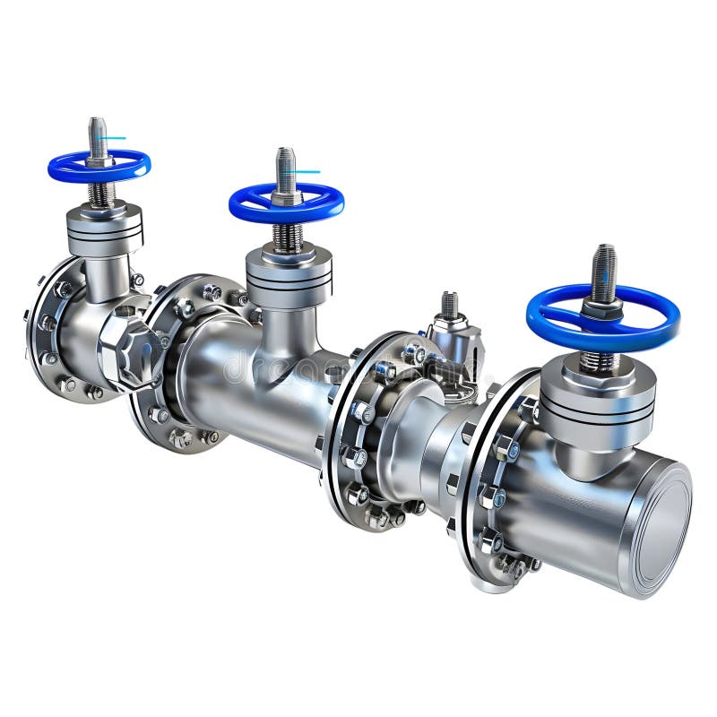 3D Rendering of a Big Water Pipe on Transparent Background - Ai ...