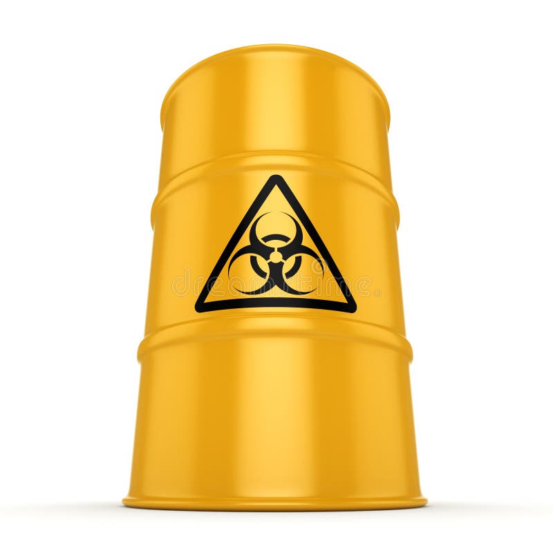 3D Rendering Biohazard Barrel Stock Illustration - Illustration of ...