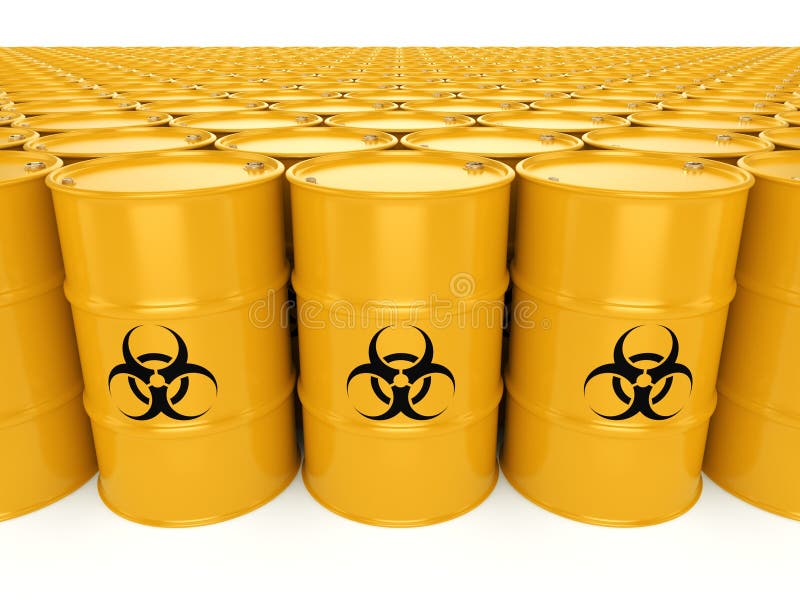 3D Rendering Biohazard Barrels Stock Illustration - Illustration of ...