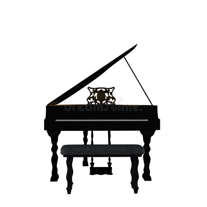 Grand Piano Front View Stock Illustrations – 93 Grand Piano Front View ...