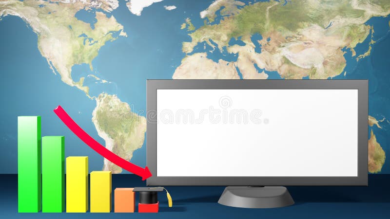 Graph Shows Budget Against Actual Stock Illustration - Illustration of business, gain: 27851615
