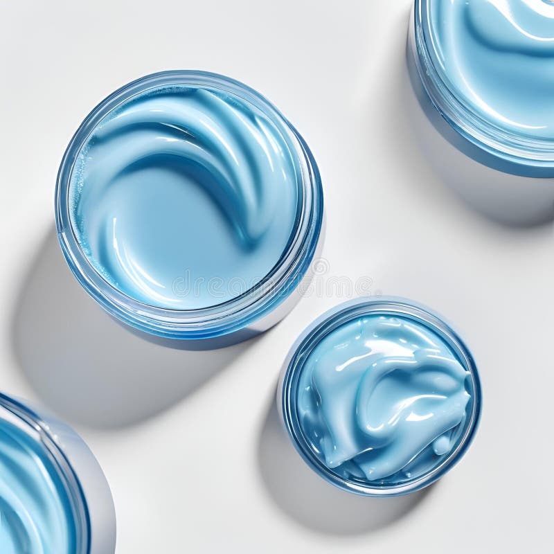 3d Rendering Blue Cosmetic Gel Isolated on White Stock Photo - Image of ...