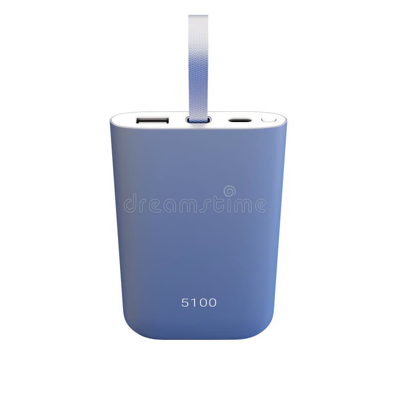 3D Rendering of a Blue Electronic Device on a White Background Stock ...