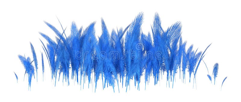 3D Rendering Alien Grass on White Stock Illustration - Illustration of ...