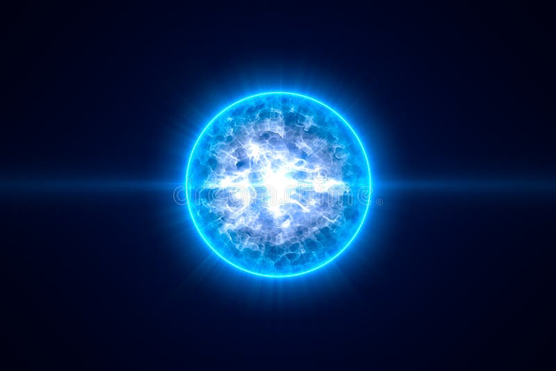 3D Rendering, Blue Flame Effect Stock Illustration - Illustration of ...