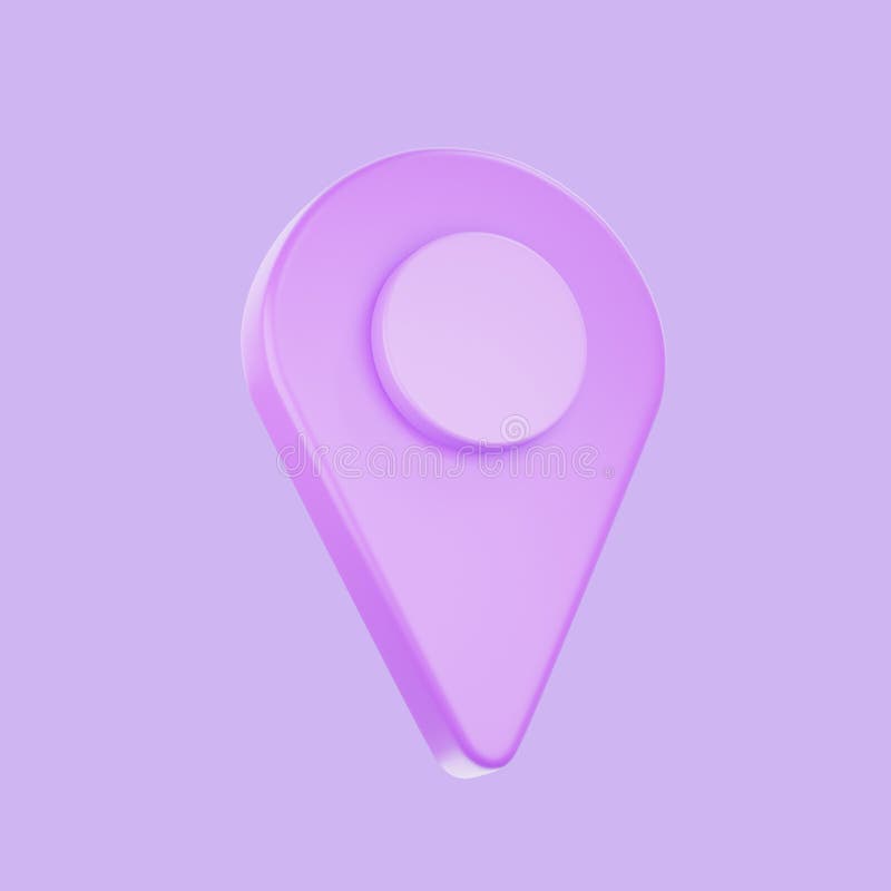3D Rendering Blue Map Pin, Render Location Mark, or Navigation Sign ...