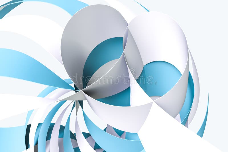 3d Rendering, Blue Surface and Graphic Design Background Stock ...