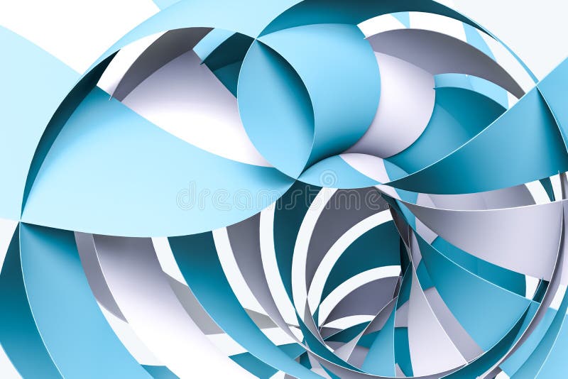 3d Rendering, Blue Surface and Graphic Design Background Stock ...