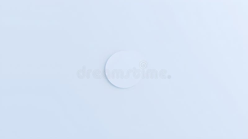 3d Rendering of Blue Water Drop on White Background. Abstract Minimal ...