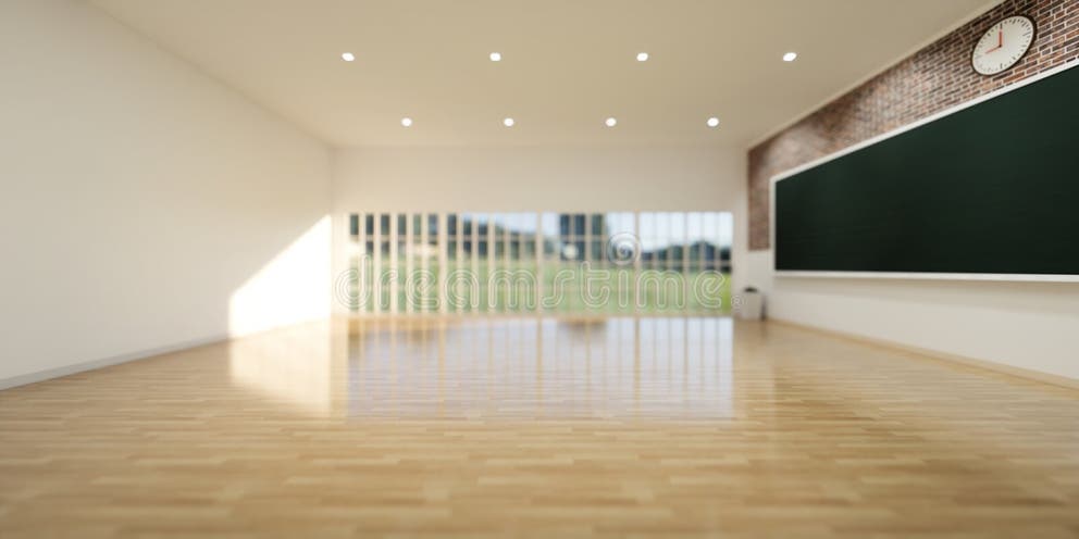 3d Rendering of Blur Classroom Background, Concept of Education Stock ...