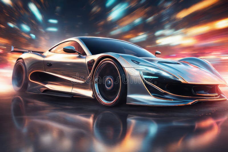 3d Rendering of a Brand - less Generic Car Stock Photo - Image of fast ...