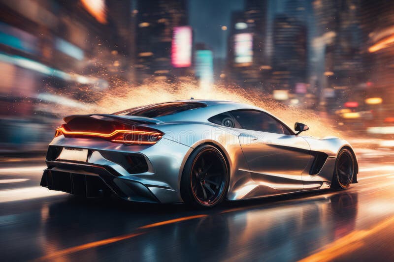 3d Rendering of a Brand - less Generic Car Stock Photo - Image of ...