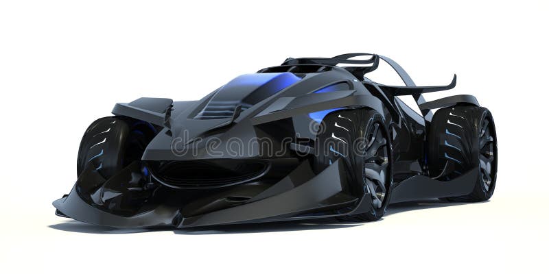 3D rendering - concept car stock illustration. Illustration of drag ...