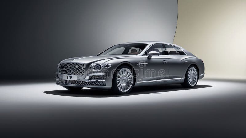 3D Rendering of a Brand-less Generic Concept Car in Studio Environment ...