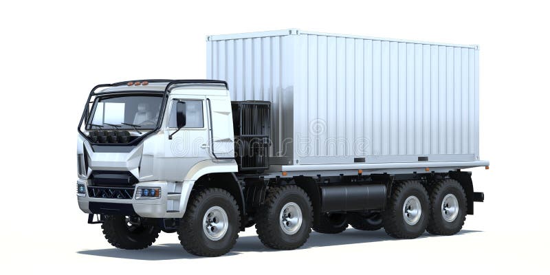 3D Rendering - Concept Truck Stock Illustration - Illustration of ...