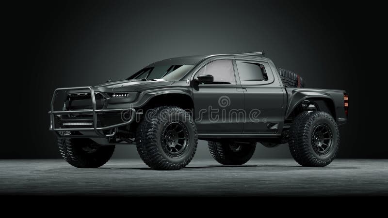 3D Rendering of a Concept Car Stock Illustration - Illustration of ...