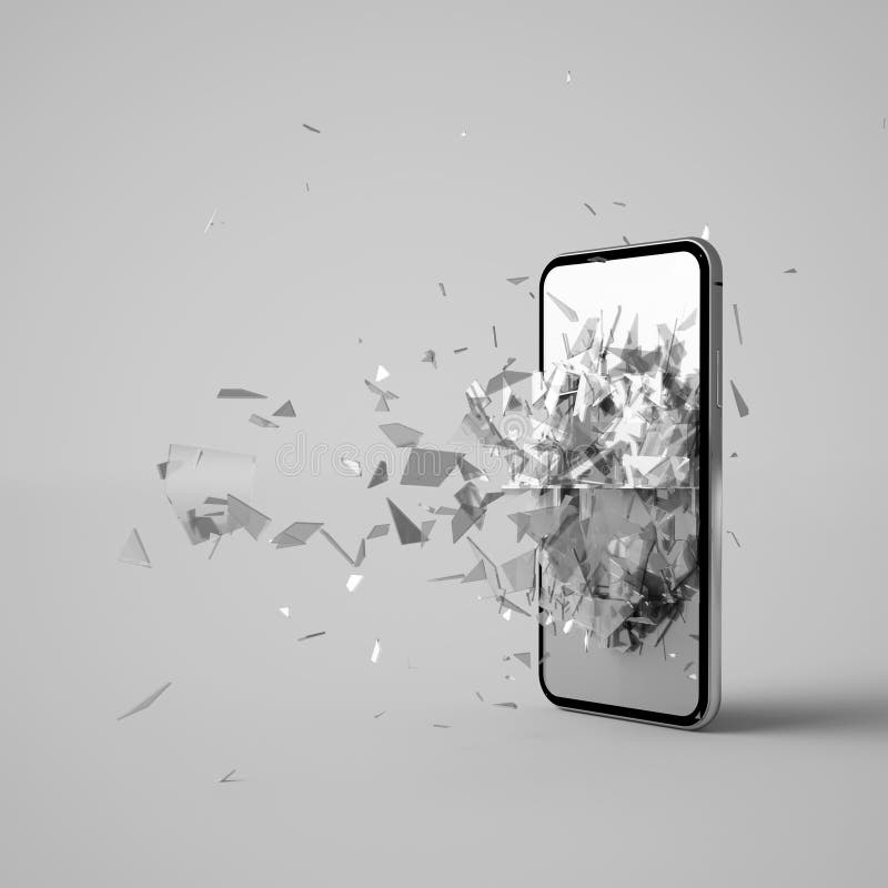 Broken phone stock illustration. Illustration of phone - 27124795