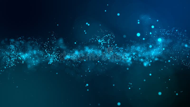 3D Rendering of Bright Abstract Cloud from Particle Structure Stock ...