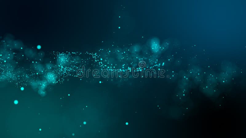 3D Rendering of Bright Abstract Cloud from Particle Structure Stock ...