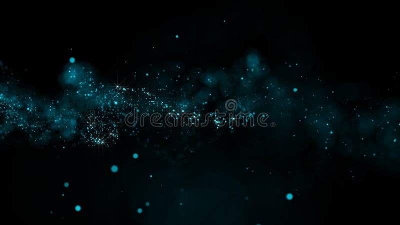 3D Rendering of Bright Abstract Cloud from Particle Structure Stock ...