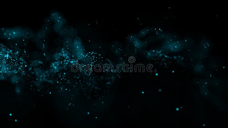 3D Rendering of Bright Abstract Cloud from Particle Structure Stock ...