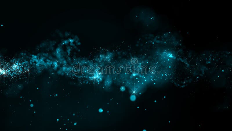 3D Rendering of Bright Abstract Cloud from Particle Structure Stock ...