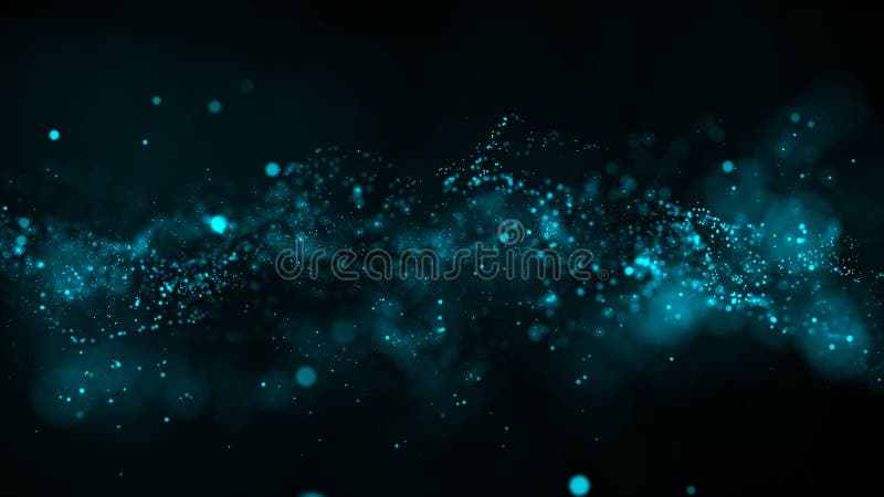 3D Rendering of Bright Abstract Cloud from Particle Structure Stock ...